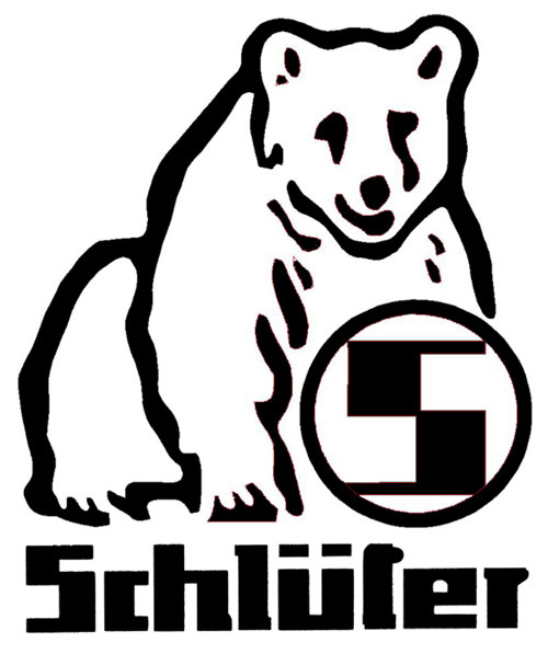 Schluter Logo SCHLUTER EMAILLEN RECLAME BORD TRACTOR LOGO